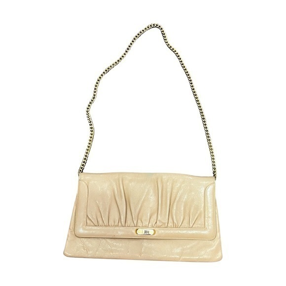 Susan Gail | Bags | Vintage Susan Gail Cream Genuine Leather Gold Chain ...